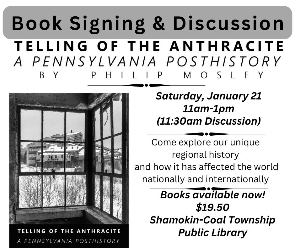 Book Signing Reminder – Shamokin-Coal Township Public Library