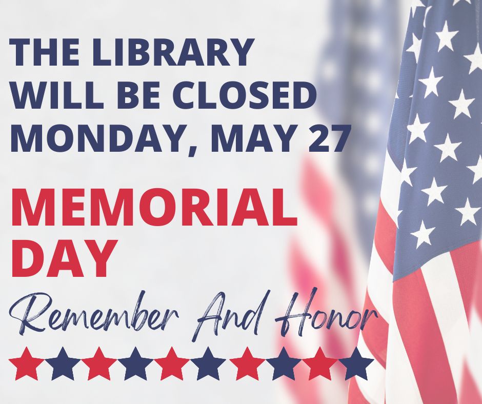 Library Closed Over Holiday Weekend – Shamokin-Coal Township Public Library