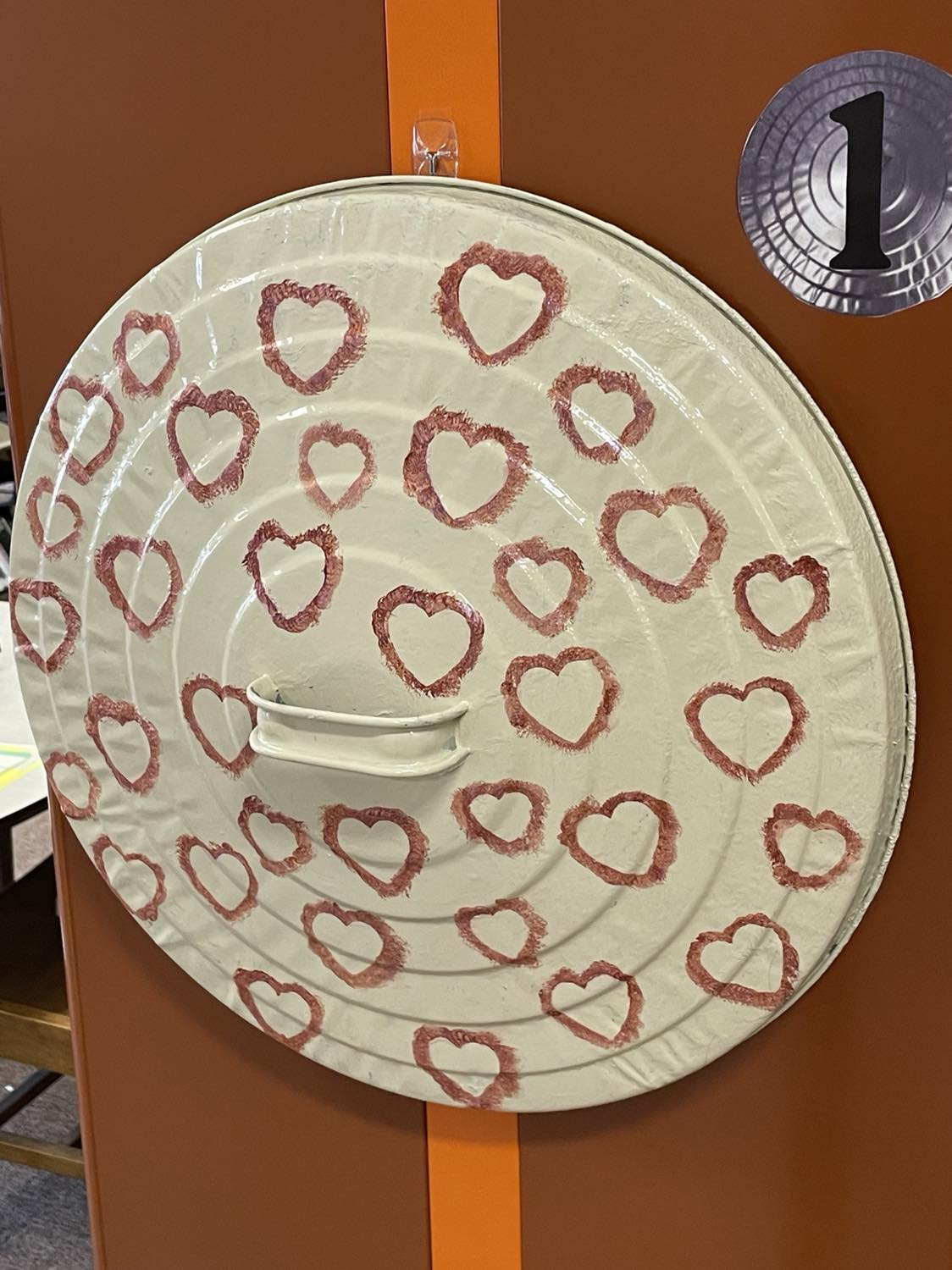 Trash Can Lid Art on Display – Shamokin-Coal Township Public Library