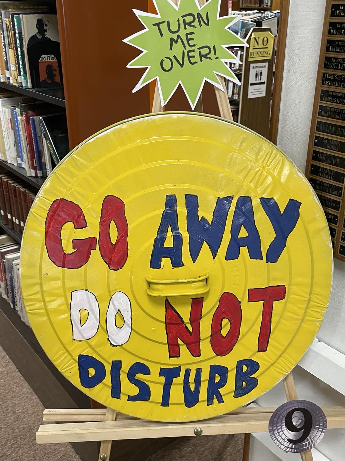 Trash Can Lid Art on Display – Shamokin-Coal Township Public Library