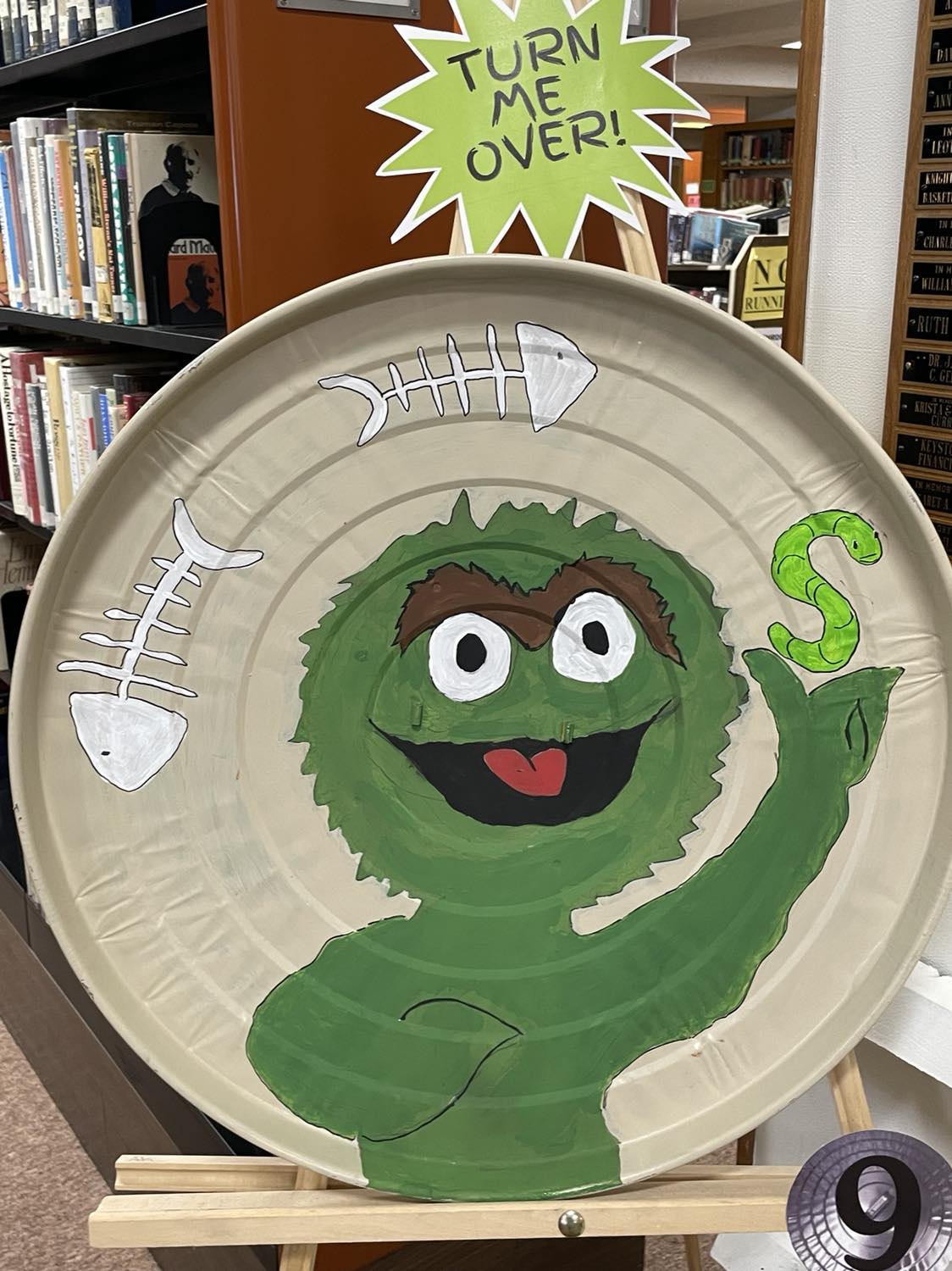Trash Can Lid Art on Display – Shamokin-Coal Township Public Library