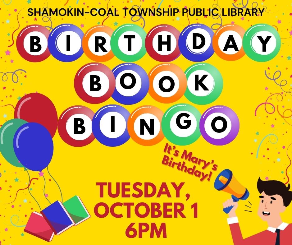 Special Edition Book Bingo! – Shamokin-Coal Township Public Library