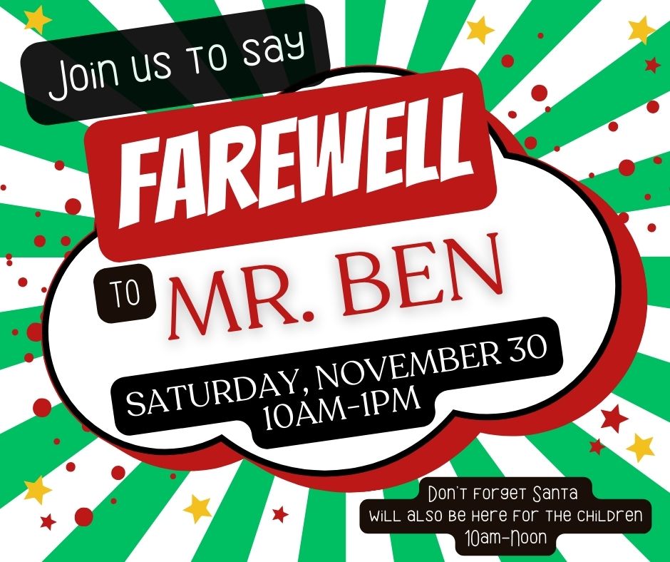 We Love You, Ben! – Shamokin-Coal Township Public Library